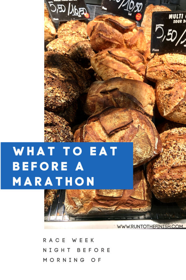 What to Eat Before a Marathon | Week of and Morning Of Plans ...